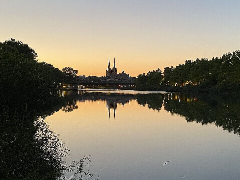 Bayonne au crépuscule - Ville de Bayonne